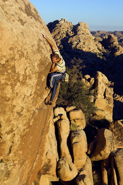 Shot of first ascent. Photo by Greg Epperson