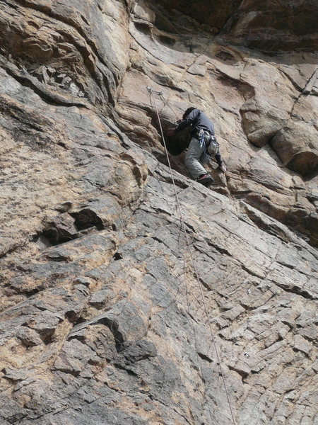 Rock Climbing in Lost Piton Rock, Sierra Eastside
