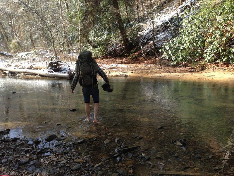 Apparently the "felled tree bridge" mentioned in the guide book no ...