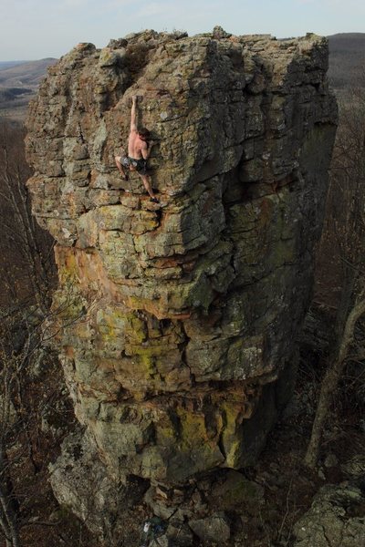 Rock Climbing in Stack Rock, North-Central Arkansas