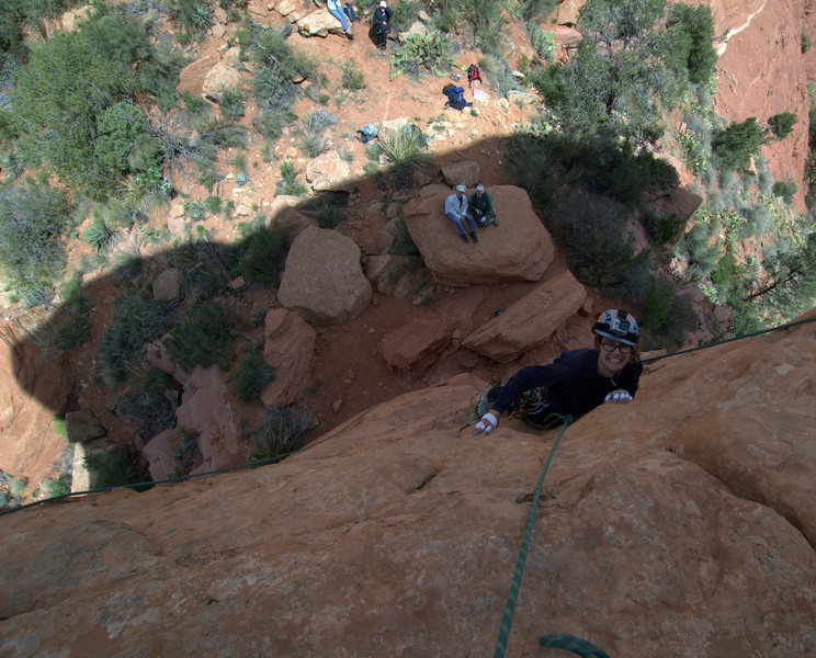 Bill Hiscox and Scott Sellers watching Scott's niece Tisha climb the ...