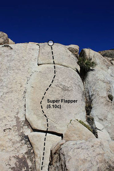 Rock Climb Super Flapper, Joshua Tree National Park