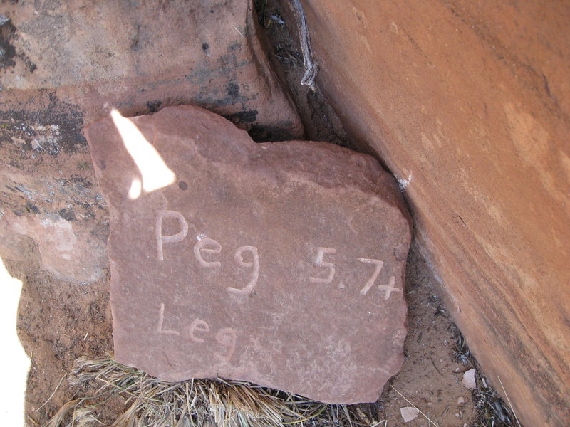 Rock Climb Peg Leg, Indian Creek