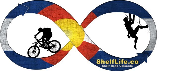 Shelf Life logo - CO flag.