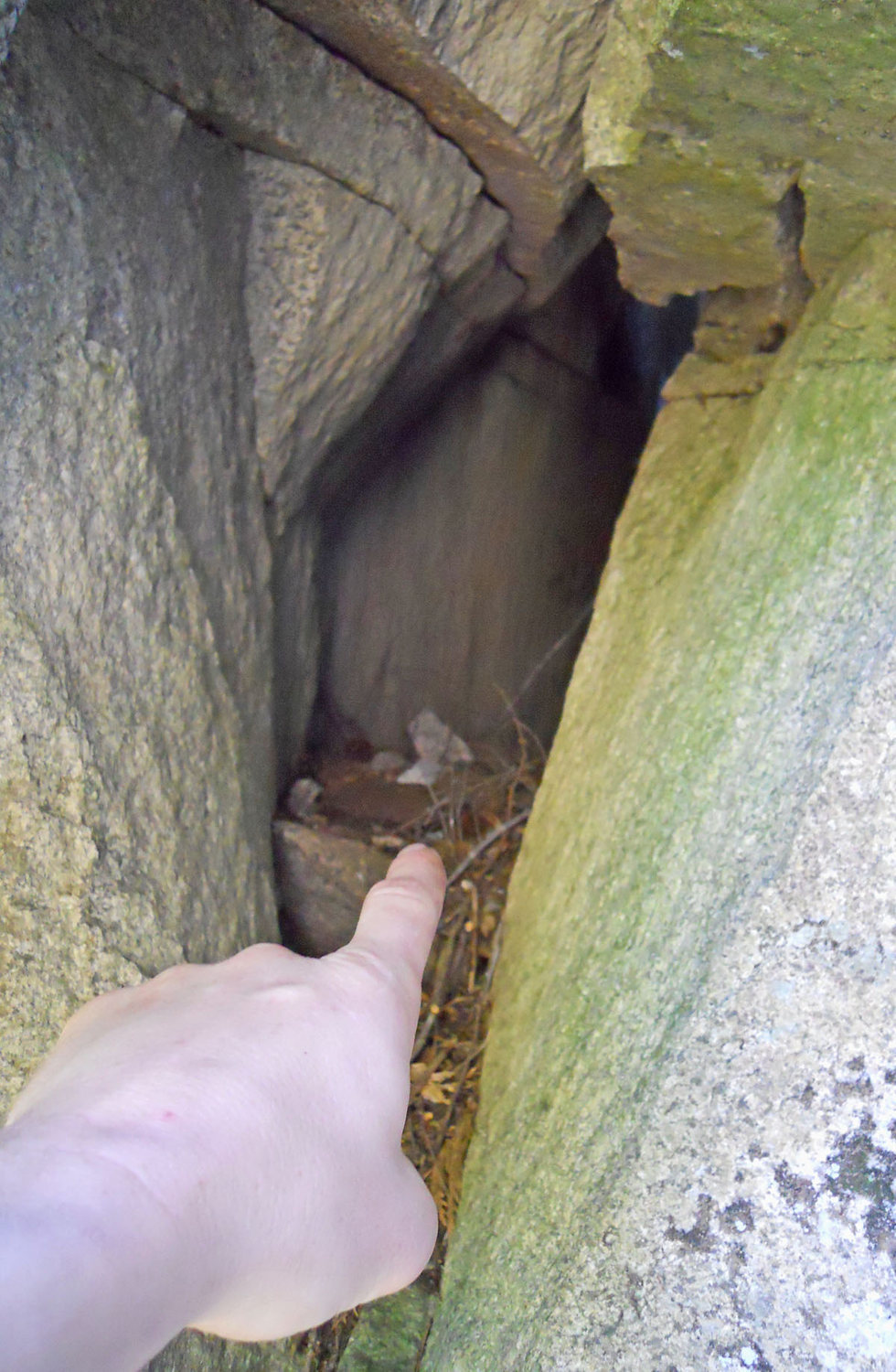 The hole to the other side of Orc Tower, for the start of Opportunity ...