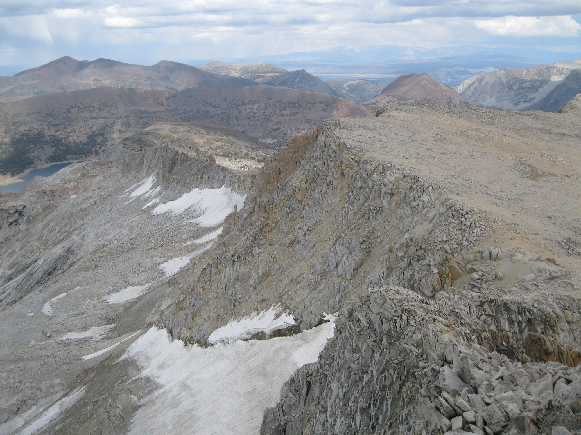 East Ridge of Conness as seen from the summit.