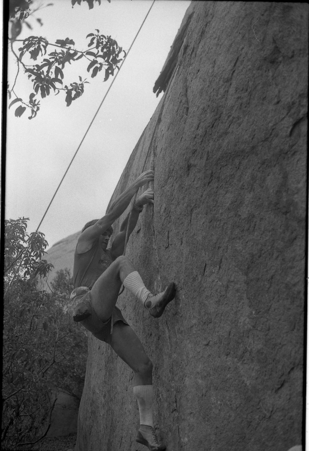 Ron Kauk - First Annual Stone Masters Competition 1986. Photo: M. Stewart