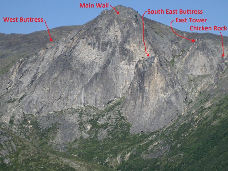 Mt Prindle climbing areas. Photo by Tobin Petty