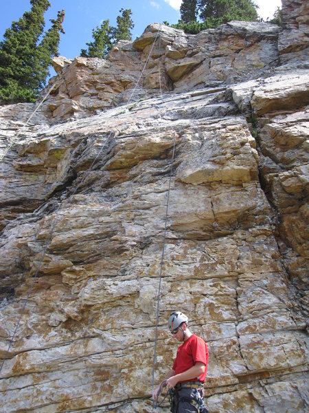 Rock Climb Stinky Stash, Little Cottonwood Canyon