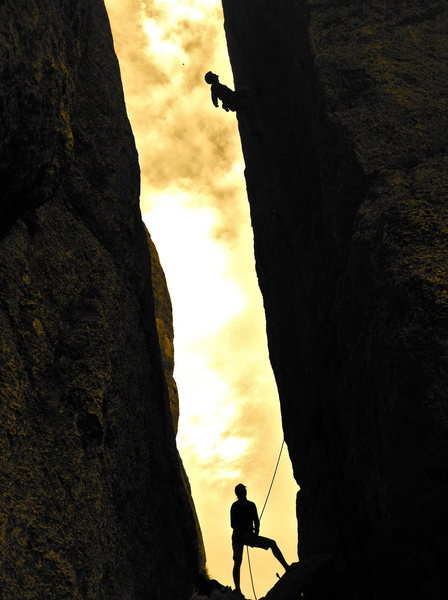 Rock Climbing in Downtown, Ten Sleep Canyon