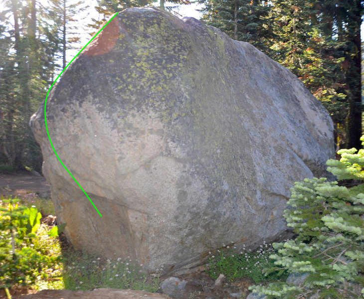 Climbing in Roadside Boulders, Lake Tahoe