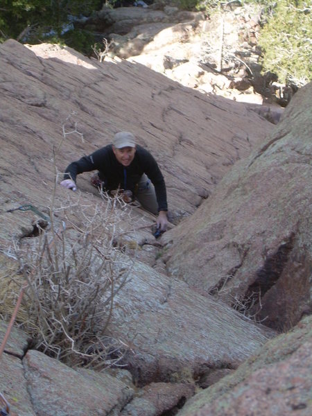 Ken Trout nearing the end of the second pitch.