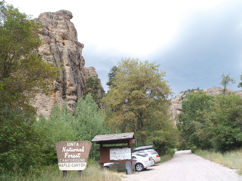 Rock Climbing in Campground Routes, Maple Canyon