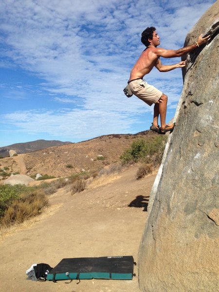 Rock Climb Lieback Rock Lieback, San Diego County