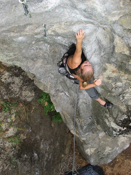 Rock Climbing in Center Section, *Rumney
