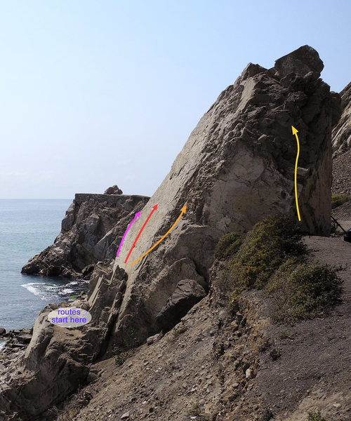 Rock Climb Spire Routes, Central Coast