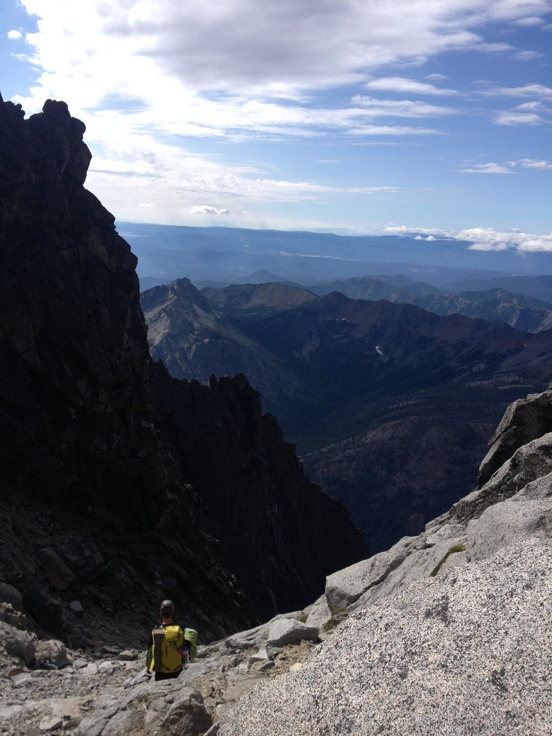 Don't go down Ulrich's. Endless scree, talus and crud.