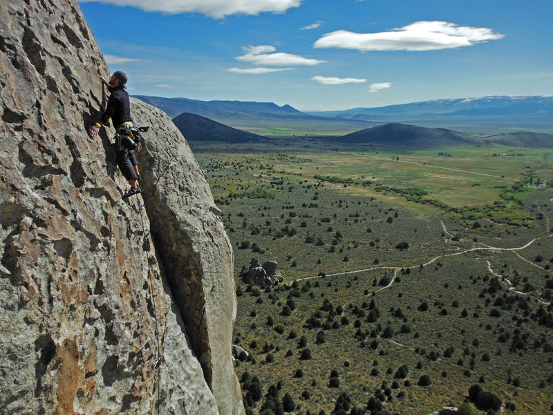 Rock Climbing in The Comp Wall, Castle Rocks