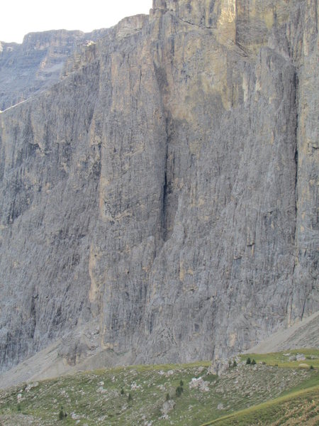 Rock Climbing in Fourth Sella Tower, Dolomites