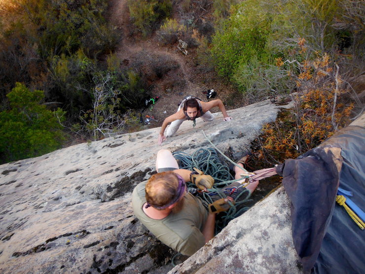 Rock Climbing in Shelf Ridge, Central Coast
