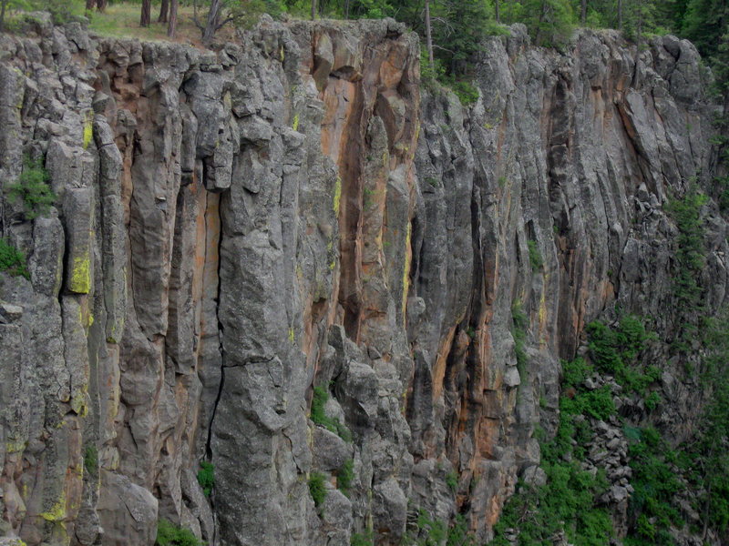 A side view of the Iron Wall and The West End Wall.