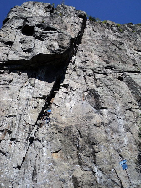 Rock Climb Black and White, Quebec