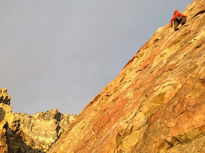 Rock Climb The Mantel Route, Wasatch Range