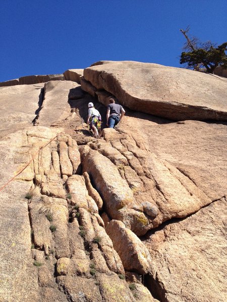 Rock Climb Right Dihedral, Wichita Mountains Wildlife Refuge