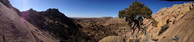 Rock Climbing in Elk Slabs, Wichita Mountains Wildlife Refuge
