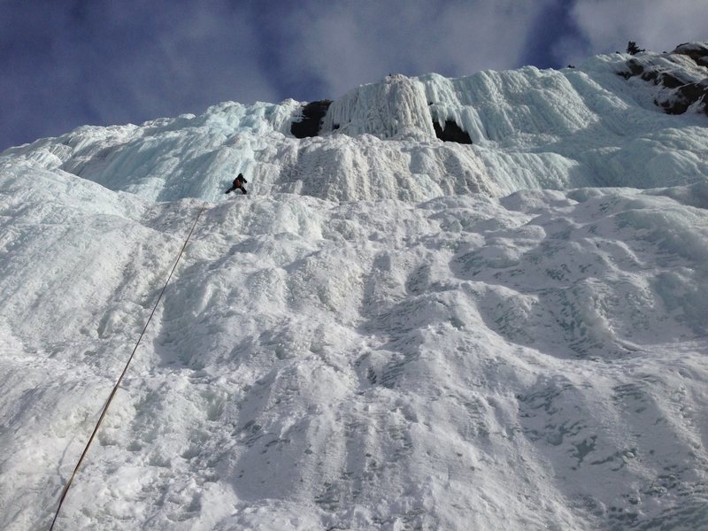 Climb Lower Weeping Wall, Alberta