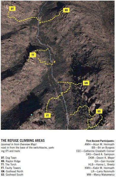 Rock Climbing in Raptor Ridge, Central Arizona