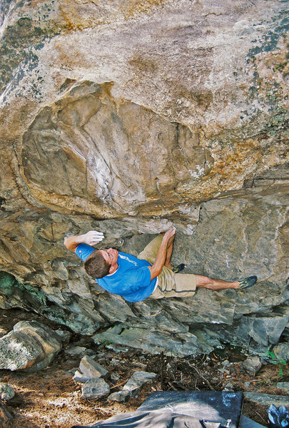 JJ on the FA of Tastes Like Burning in shorts and no knee pad....This ...