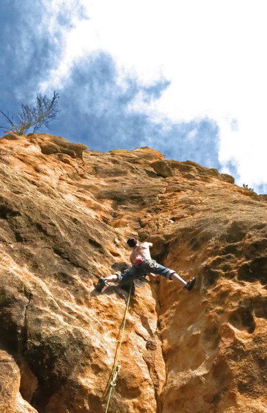 Up the corner to the top of the Huaca Tower!! Huacas del Sol in the ...