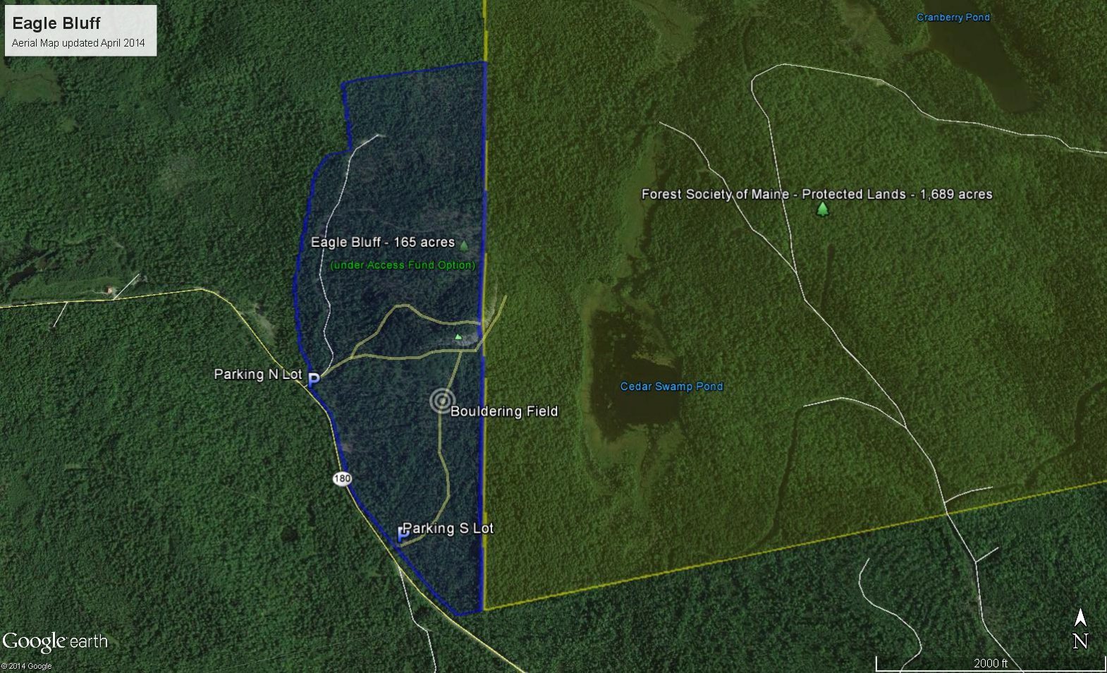 Map of Eagle Bluff Property