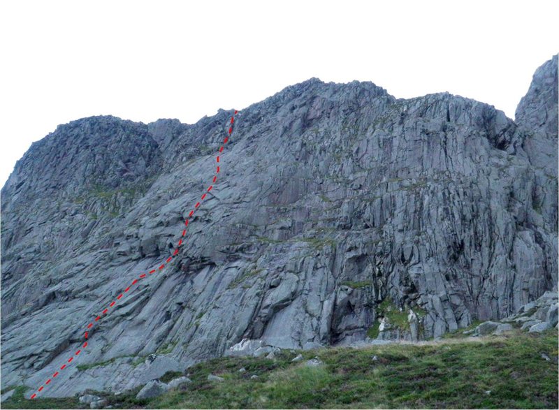 Rock Climbing in Creag An Dubh-Loch (Cliff of Dark Loch), United Kingdom