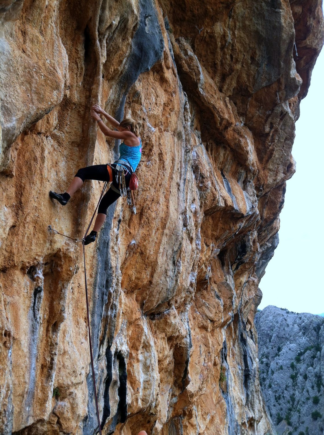 Unknown climber on Unknown climber on