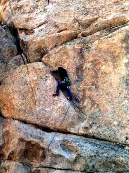 Rock Climb Peewee's Piton, Joshua Tree National Park