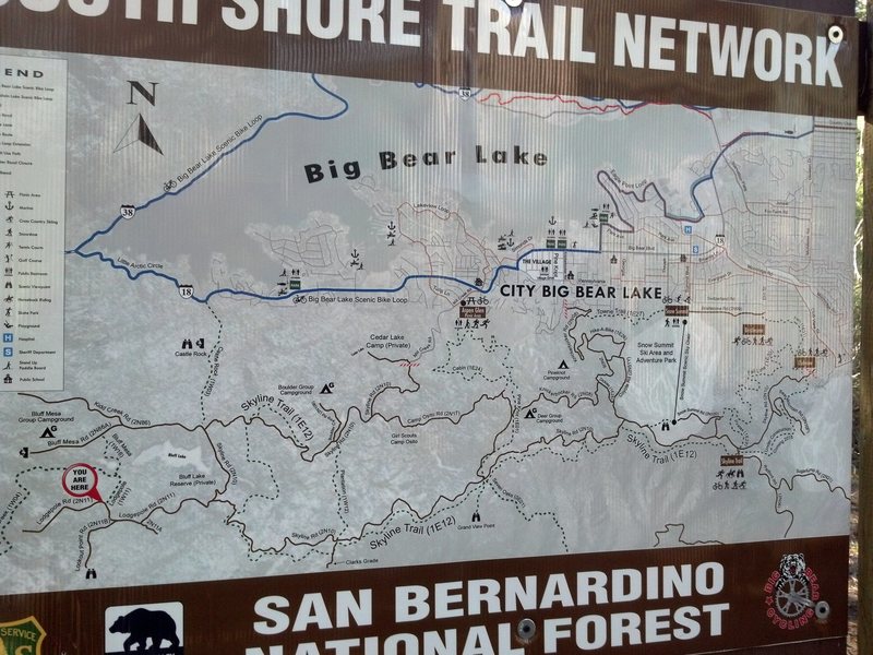 Trailhead map.