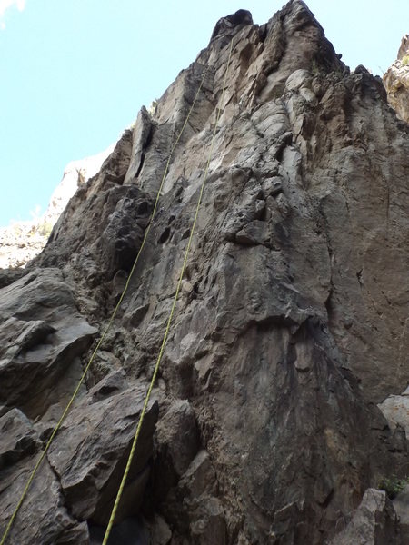Rock Climb New Arete AKA Entrance Exam, Ouray vicinity (rock)