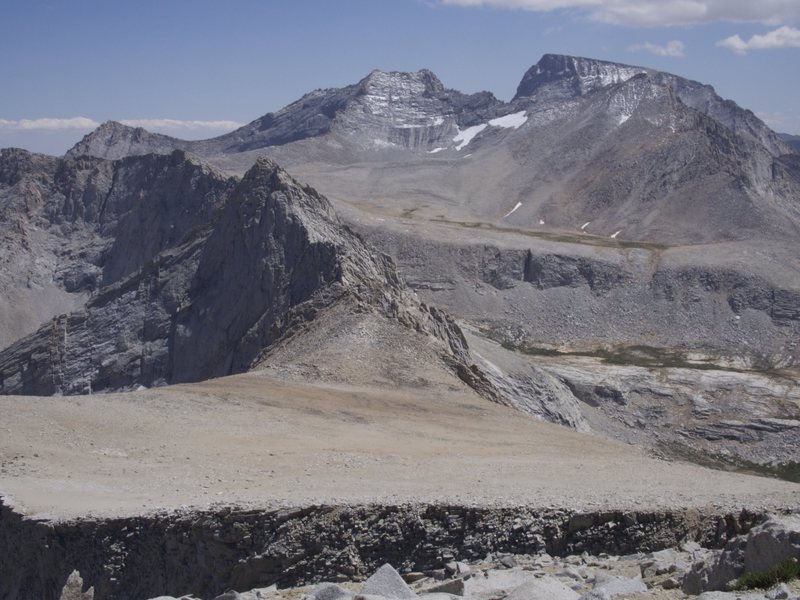 Profile of the East Arete from north of Vacation Pass