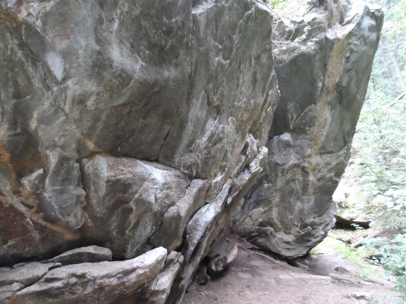 Climbing in Corwina Park Boulders, Morrison/Evergreen/Littleton