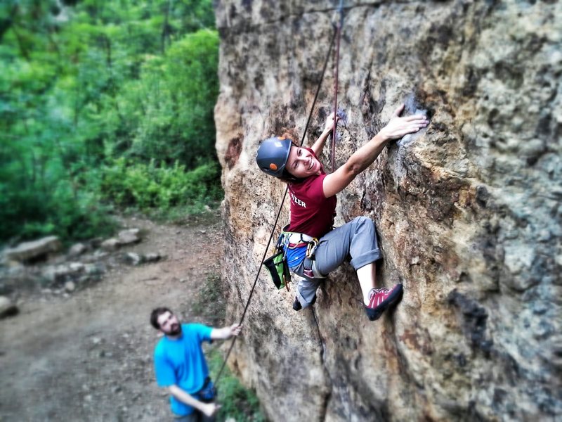 Rock Climb Jump Start, Red Wing (a.k.a. He Mni Can, Barn Bluff)