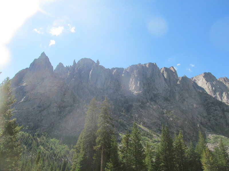 Rock Climbing in New Fork Park, Wind River Range