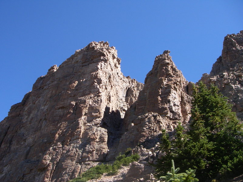 Rock Climbing in Aces High Tower, Northeast Utah