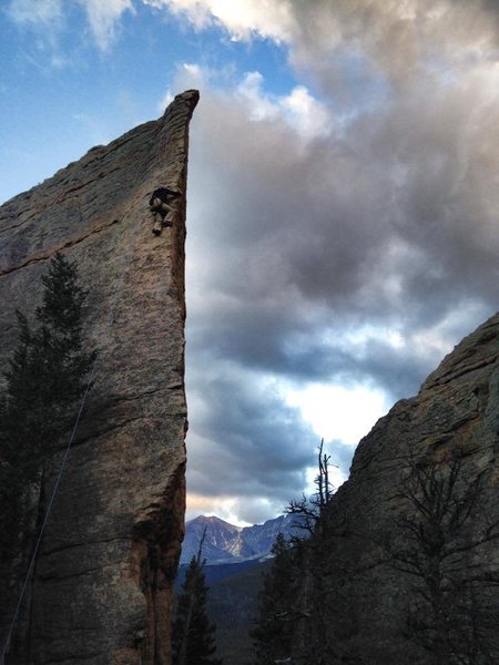 Bryce climbing.