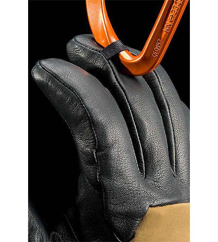 Adding a carabiner loop to gloves?