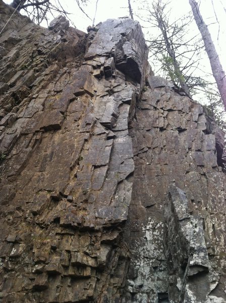 Rock Climbing in Main Wall, Backbone Rock