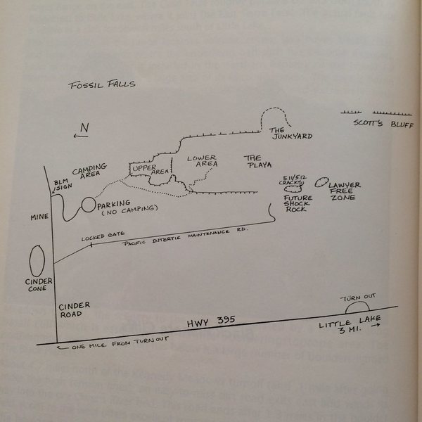 Fossil Falls beta map courtesy of Greg Vernon.