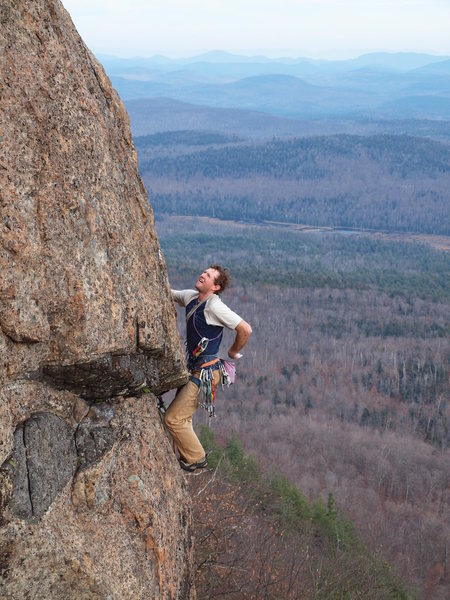 Rock Climb Black Arch Arête, Adirondacks