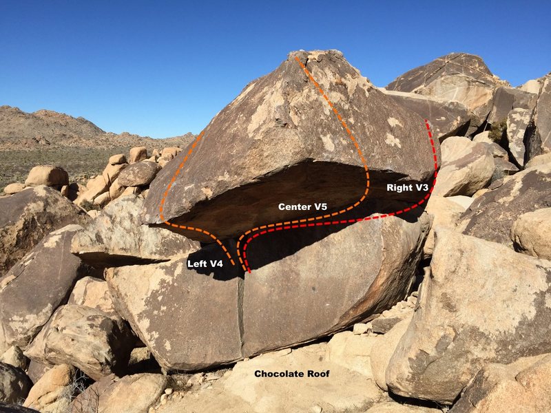 Bouldering in Chocolate Roof, Joshua Tree National Park